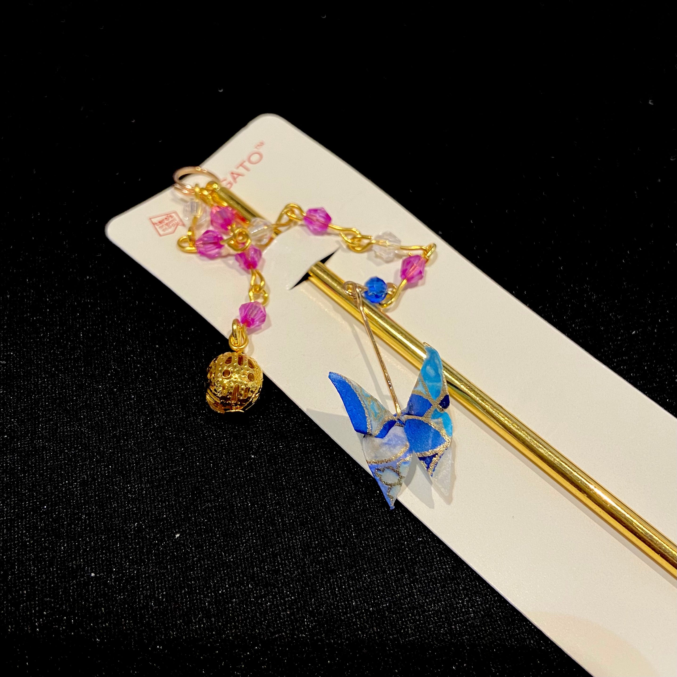 [ORIGATO] Hair Stick (Kanzashi) - Origami Accessories (Handmade in Jap ...